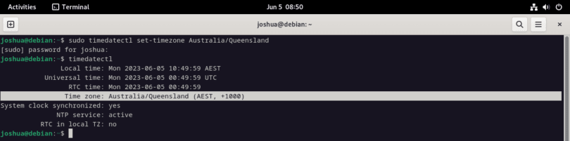 How to Set Timezone on Debian 12, 11 or 10 - LinuxCapable