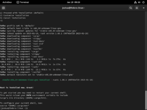 How to Install Rust on Fedora 40 or 39 - LinuxCapable