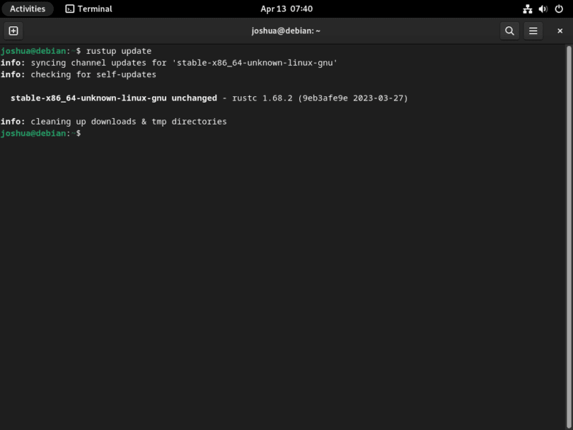 How to Install Rust on Debian 12, 11 or 10 - LinuxCapable