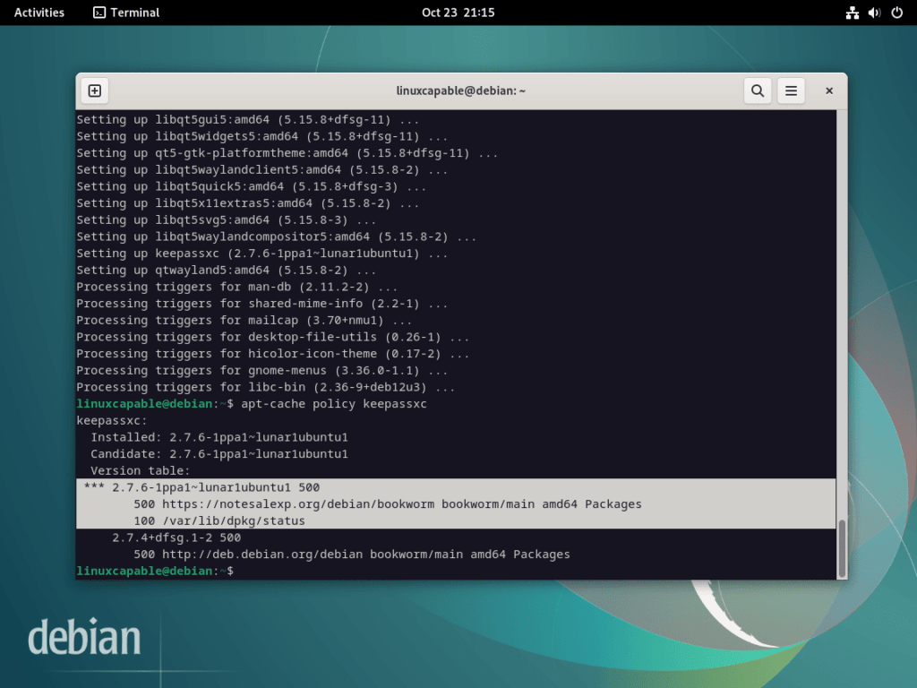 How To Install Keepassxc On Debian 12 11 Or 10 Linuxcapable