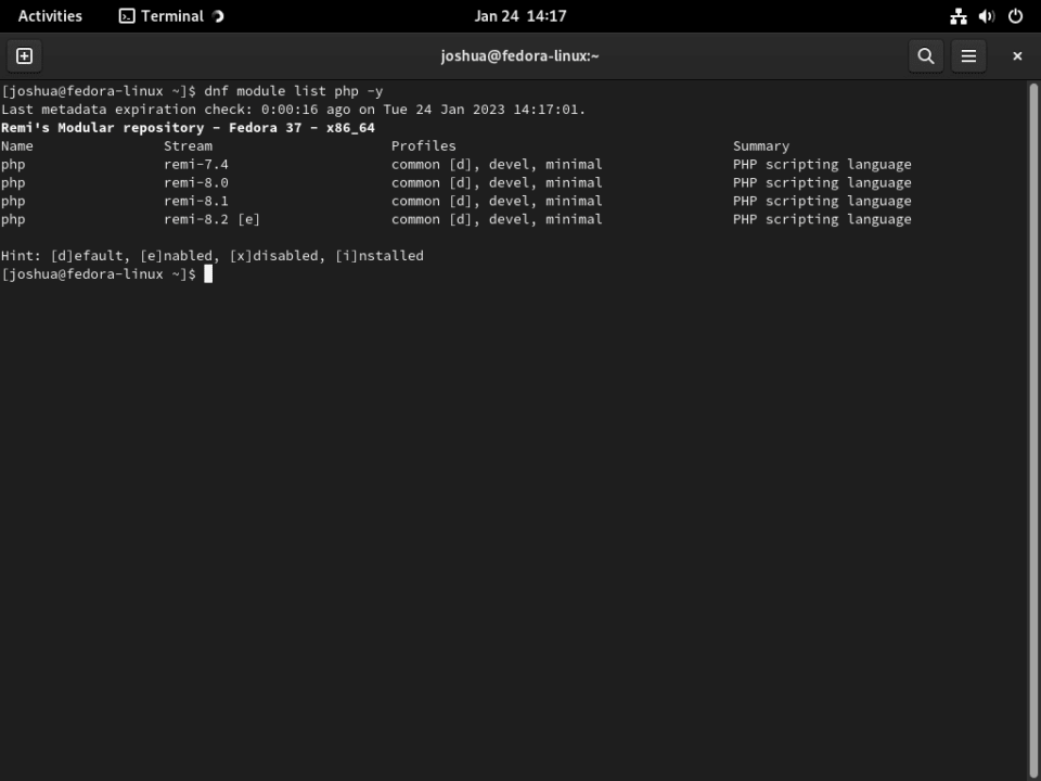 How to Install PHP on Fedora 40 or 39 - LinuxCapable