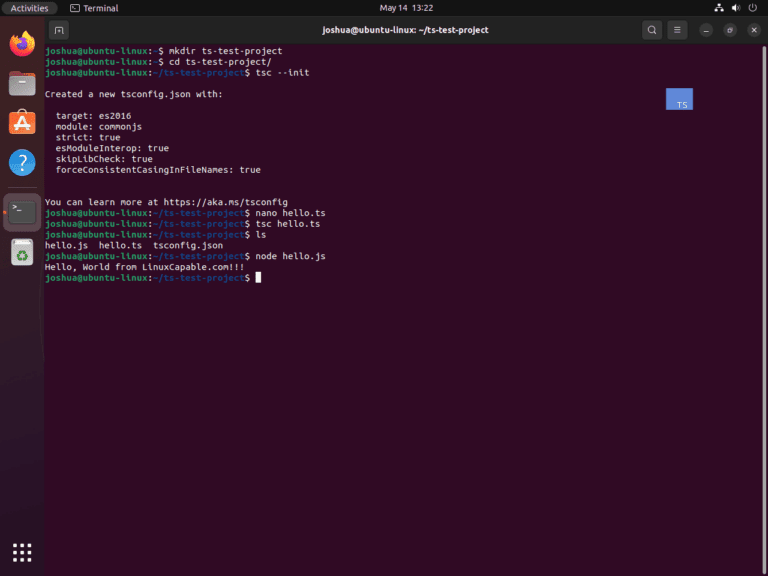How to Install TypeScript on Ubuntu 22.04 or 20.04 - LinuxCapable