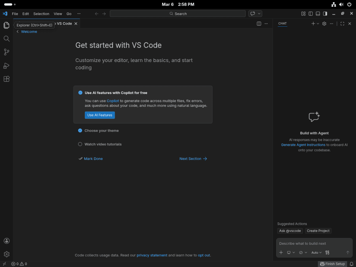 How to Install VS Code on Fedora 44 - LinuxCapable