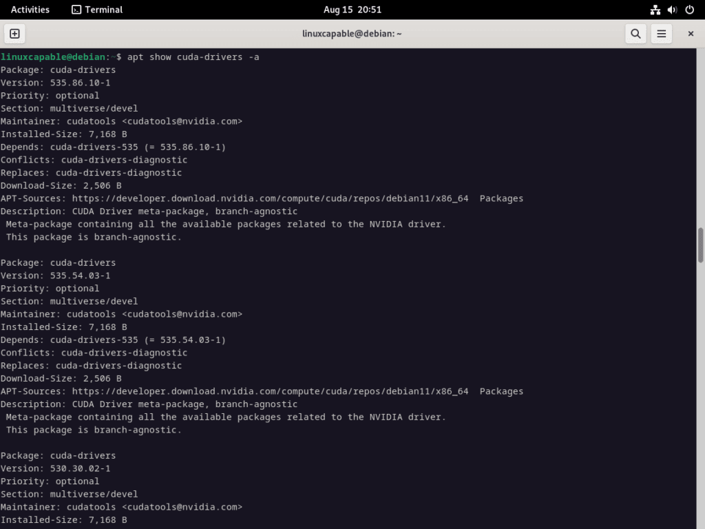 How To Install Cuda Toolkit On Debian 12 11 Or 10 Linuxcapable