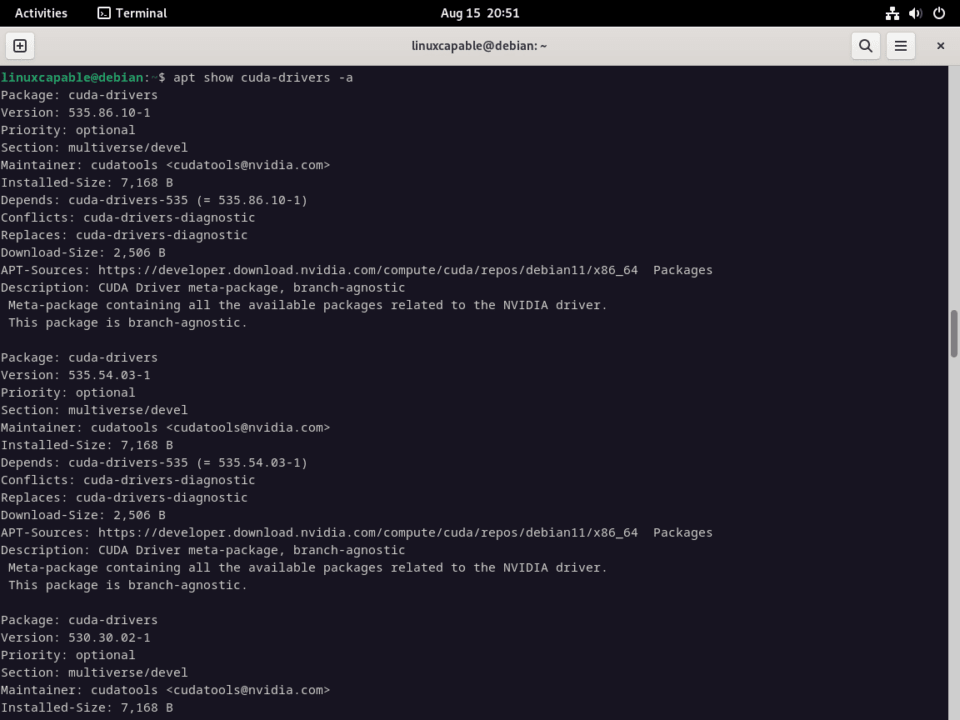 How To Install Cuda Toolkit On Debian 12 11 Or 10 Linuxcapable