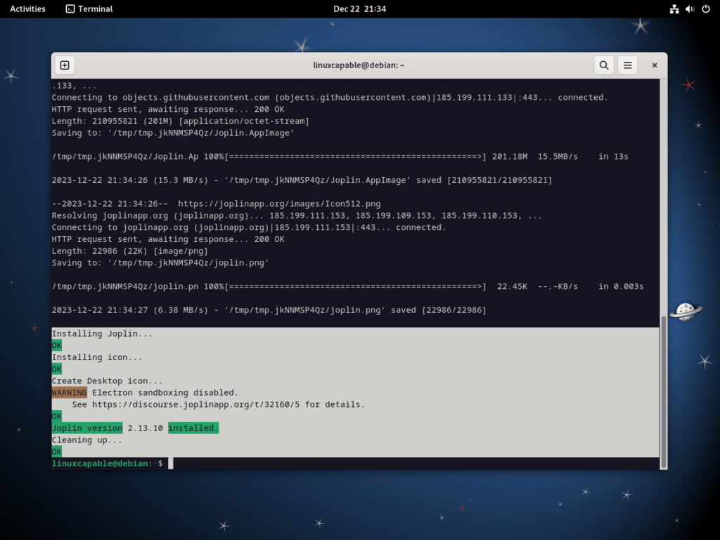 How to Install Joplin on Debian 12 or 11 - LinuxCapable
