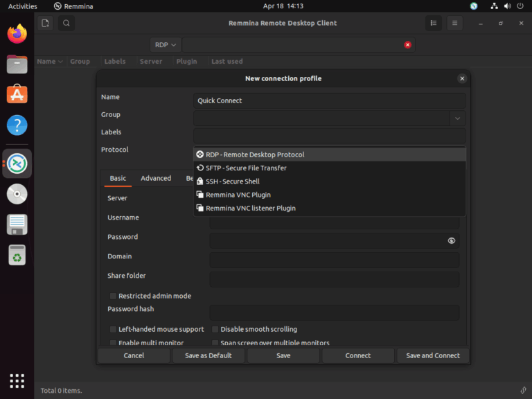 How to Install Remmina Remote Desktop on Ubuntu 24.04, 22.04, or 20.04 - LinuxCapable