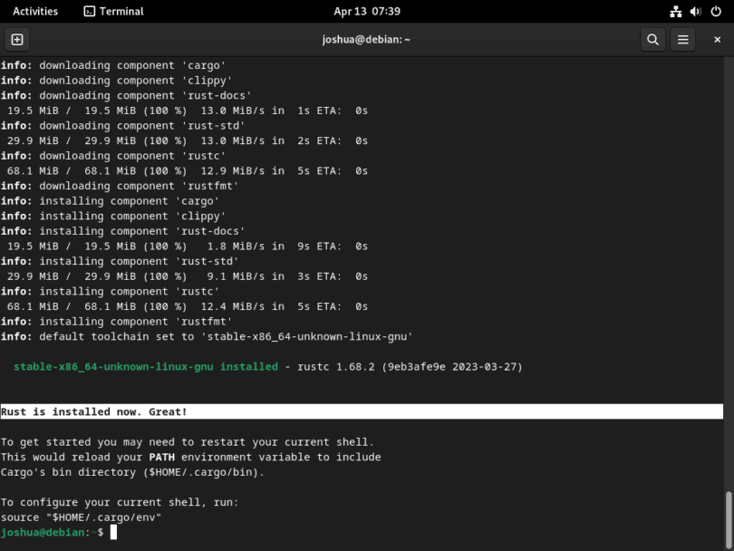 How To Install Rust On Debian 12 11 Or 10 Linux Linuxcapable
