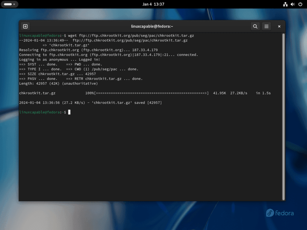 How to Install Chkrootkit on Fedora 40 or 39 Linux - LinuxCapable