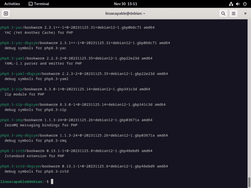 How to Install PHP 8.3 on Debian 12, 11 or 10 - LinuxCapable
