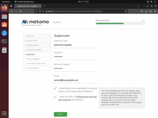 How to Install Matomo with Nginx on Ubuntu 26.04, 24.04 and 22.04 ...